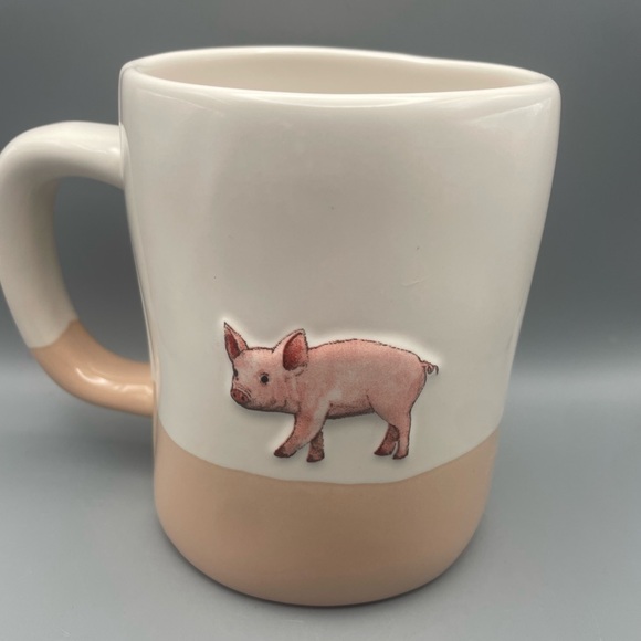 Rae Dunn | Dining | Rae Dunn Farm Line Oink 3d Raised Pig Piglet Mug ...